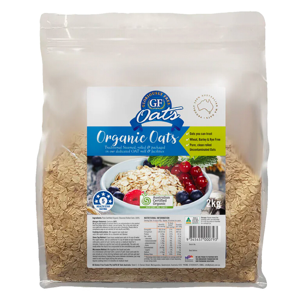 Aussie Organic Oats | Buy Grocery Online | Little Valley Distribution