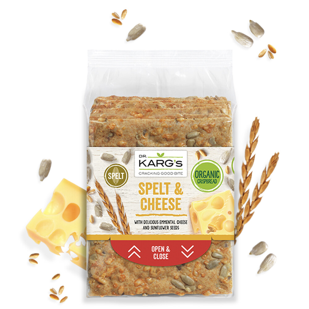 Organic Crispbread Spelt & Cheese | Buy Grocery Online | Little Valley ...